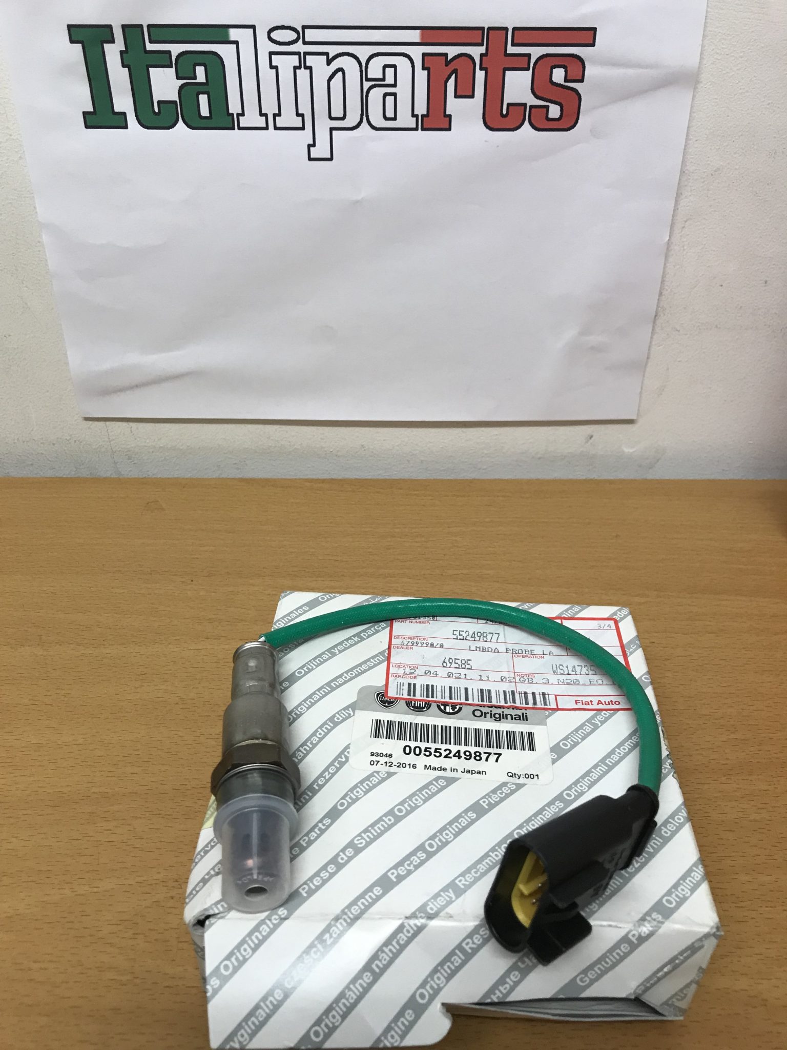 Lambda Sensor - 55249877 - Mito Giulietta Fiat 500 1.4 & 1.6 - Italiparts