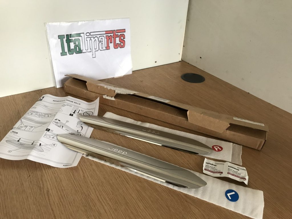 Door sill mouldings, stainless steel - 82214263AB - Jeep Renegade ...